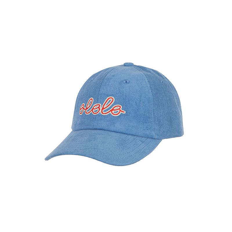 [OLOLO] Cursive Cord Cap - Blue - OLOLO | 리켓