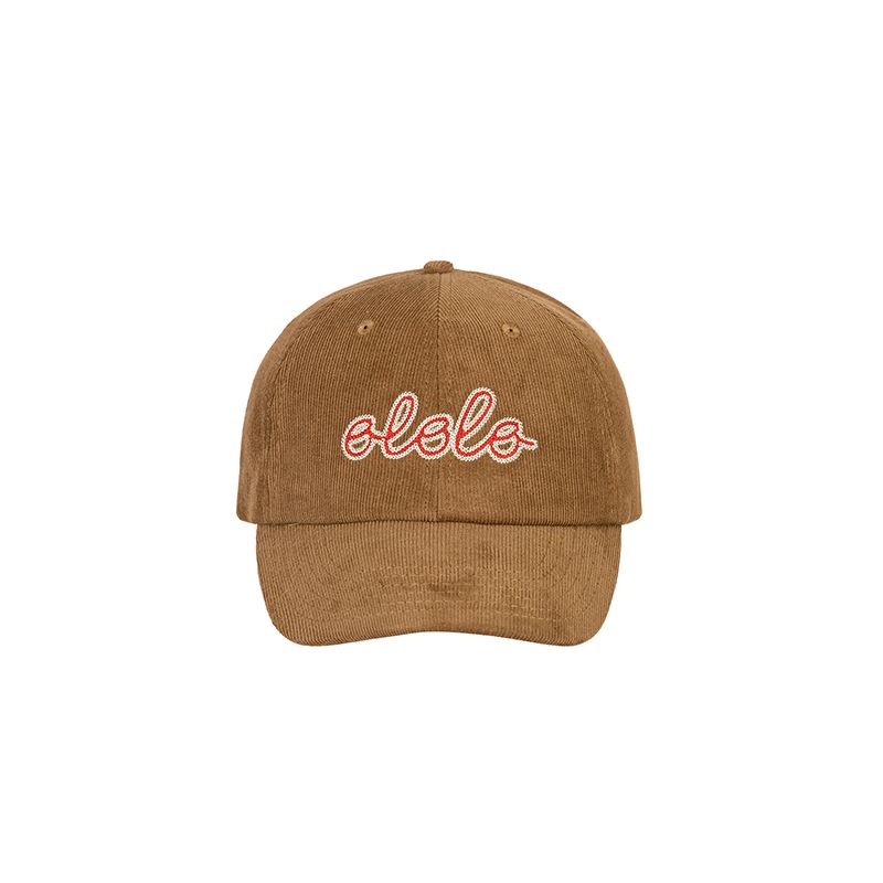 [OLOLO] Cursive Cord Cap - Brown - OLOLO | 리켓
