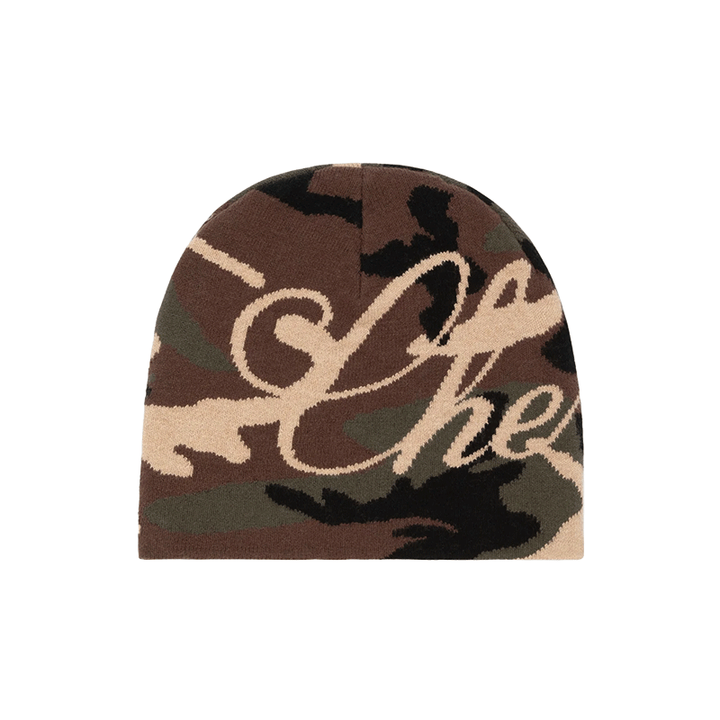[CHERRY LA] Cashmere Skull Cap Beanie (Camo) - CHERRY LA | 리켓