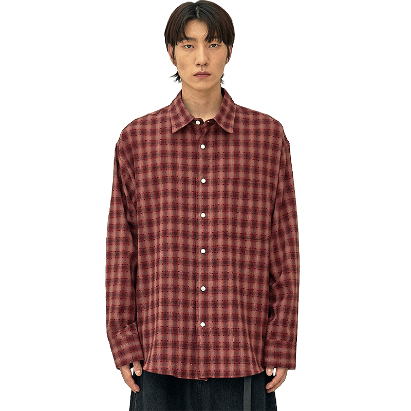 [BALLUTE] ALL WEATHER OVER SHILOUET SHIRTS (RED CHECK) - BALLUTE | 리켓