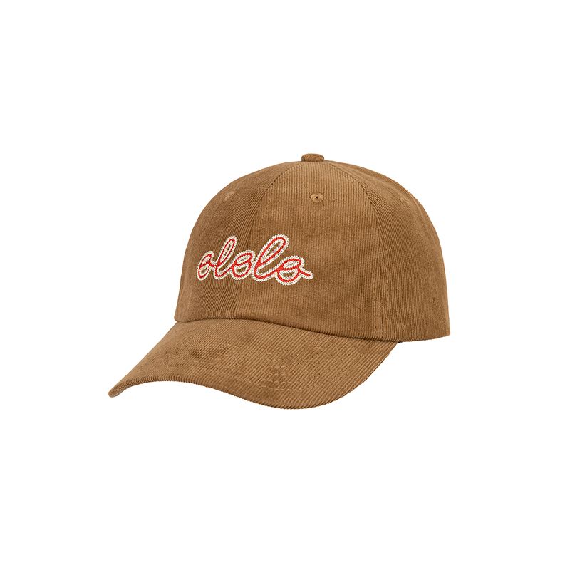 [OLOLO] Cursive Cord Cap - Brown - OLOLO | 리켓